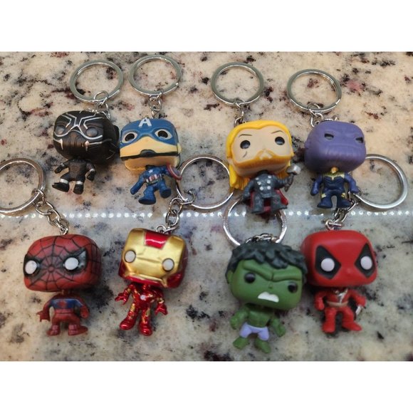 Funko | Toys | Funko Pop Pocket Keychains Marvel Spiderman Deadpool ...